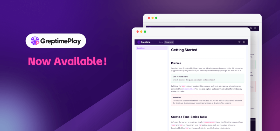 文档还能这么写？GreptimePlay 邀你免费玩！ | Greptime